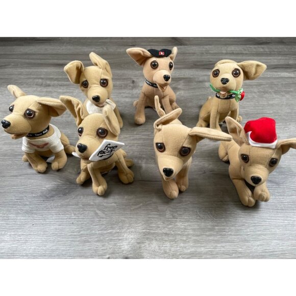 Taco Bell | Toys | Yo Quiero Taco Bell Chihuahua Plush Dog Lot Of 7 ...